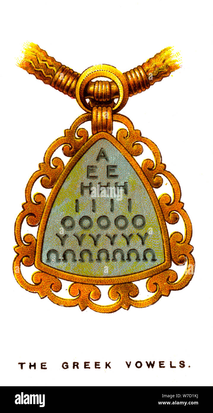 The Greek Vowels, 1923. Artist: Unknown Stock Photo - Alamy