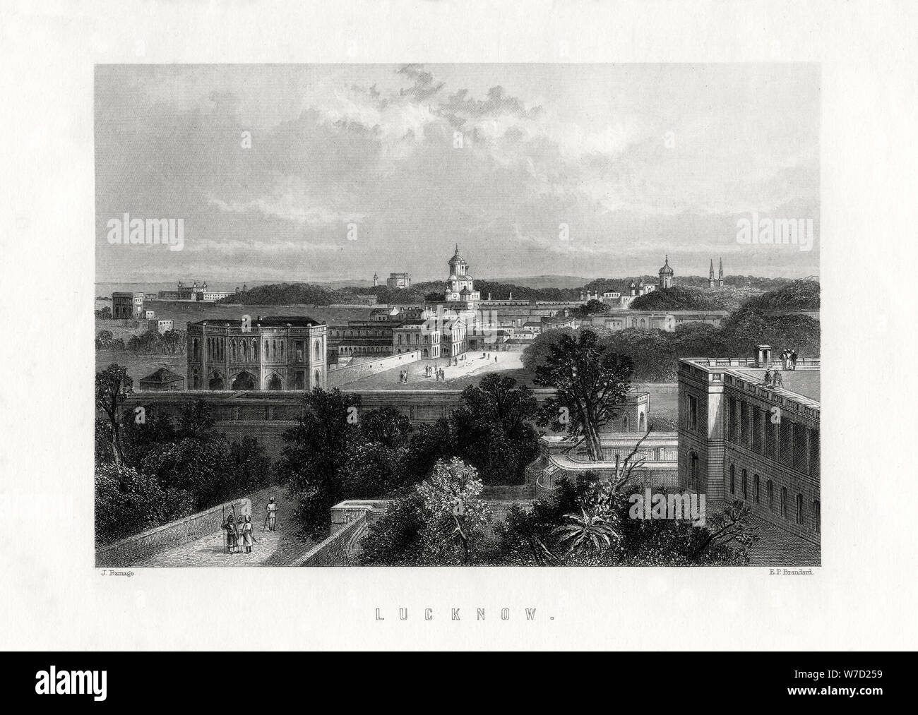 Lucknow, capital city of the state of Uttar Pradesh, India, 19th ...