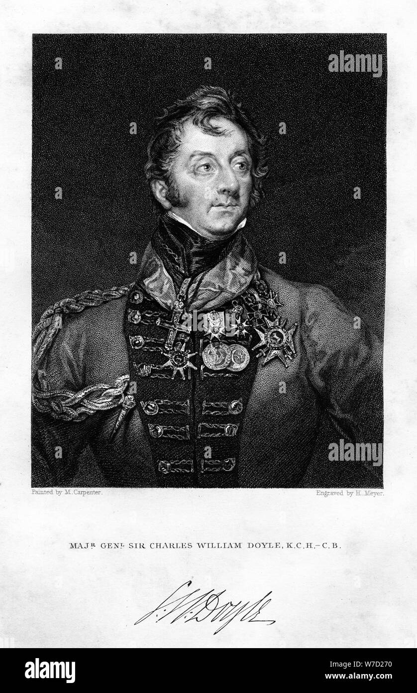 Sir Charles Hastings Doyle (1804-1883), British soldier, 1837.Artist: H ...