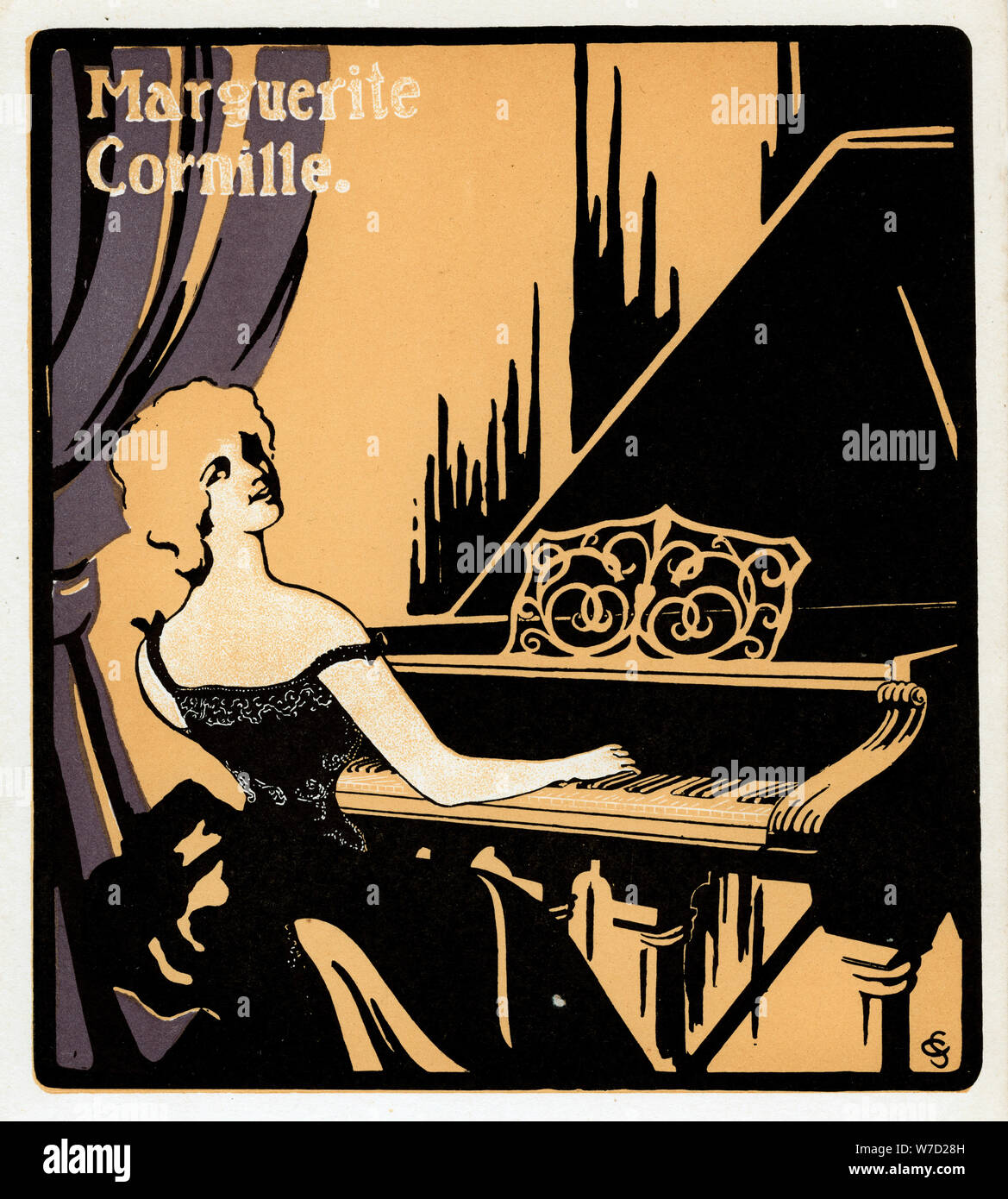 Marguerite Cornille, French music hall singer, late 19th century ...