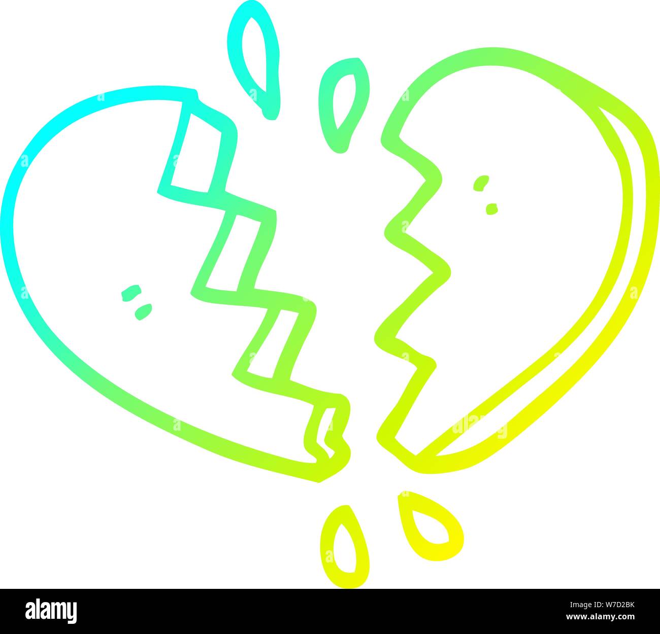 Scribble broken line Cut Out Stock Images & Pictures - Alamy