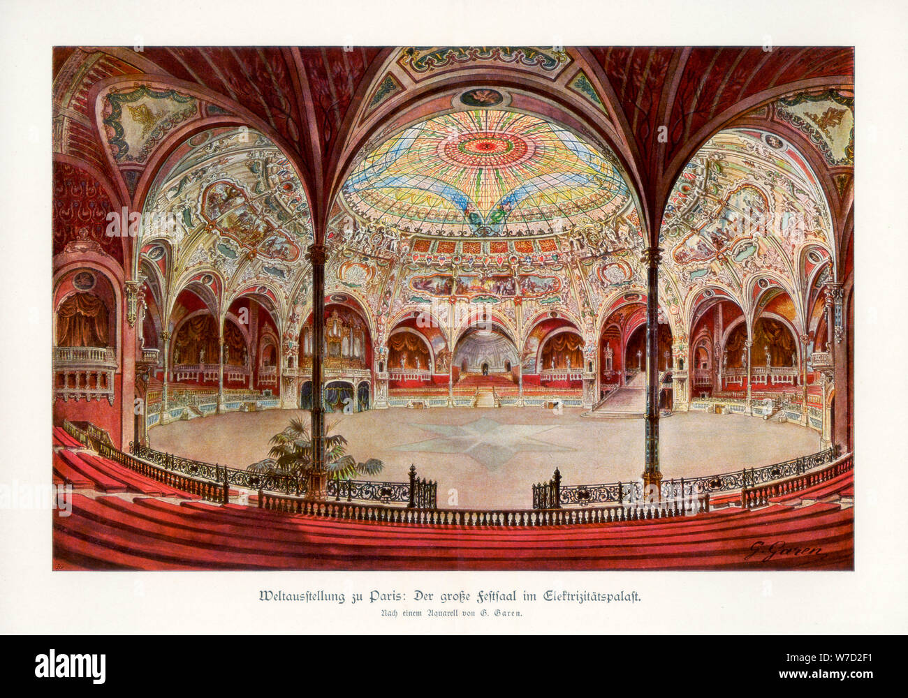 The Great Ballroom in the Palace of Electricity, Paris World Exposition ...