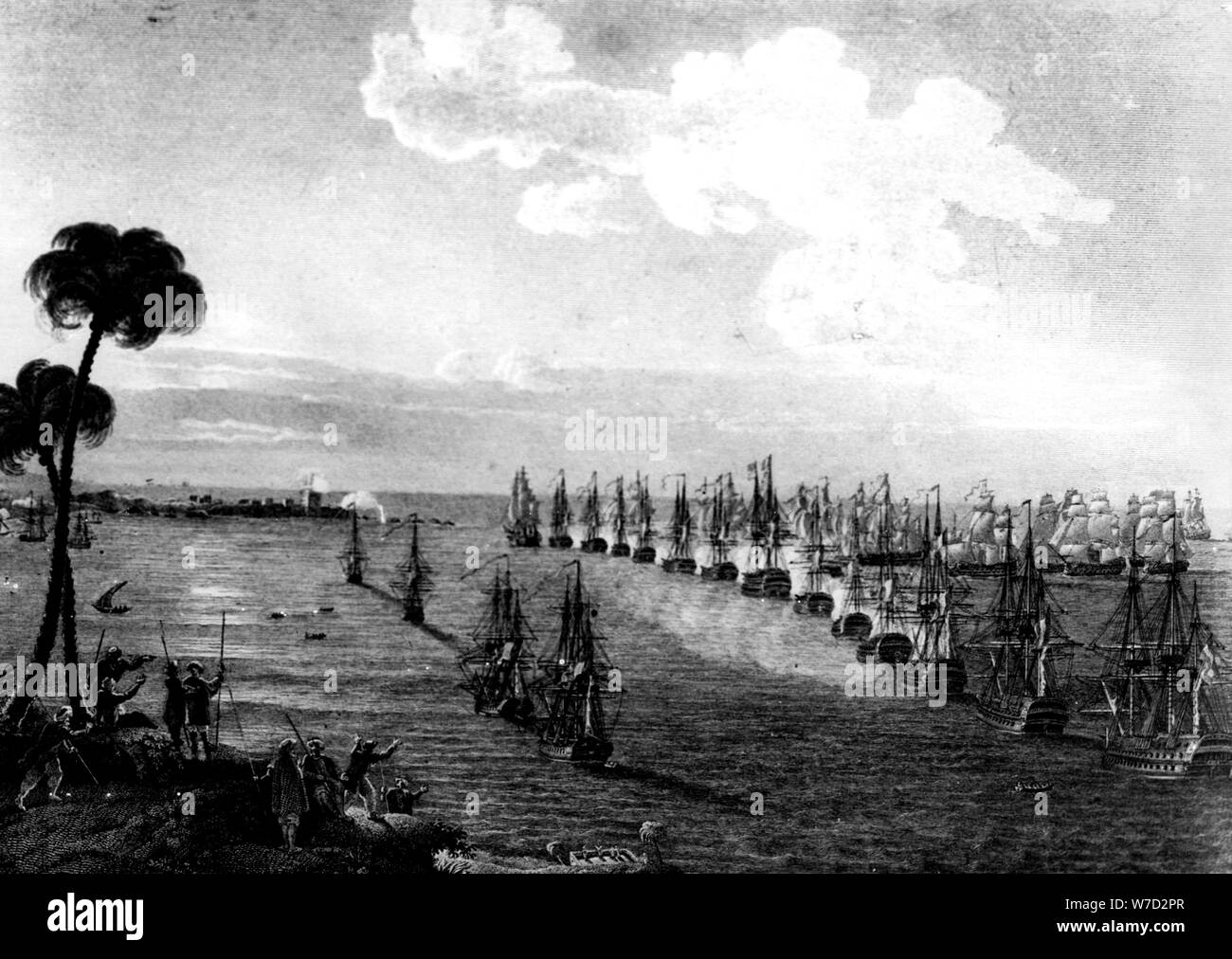 Battle of aboukir bay Black and White Stock Photos & Images - Alamy