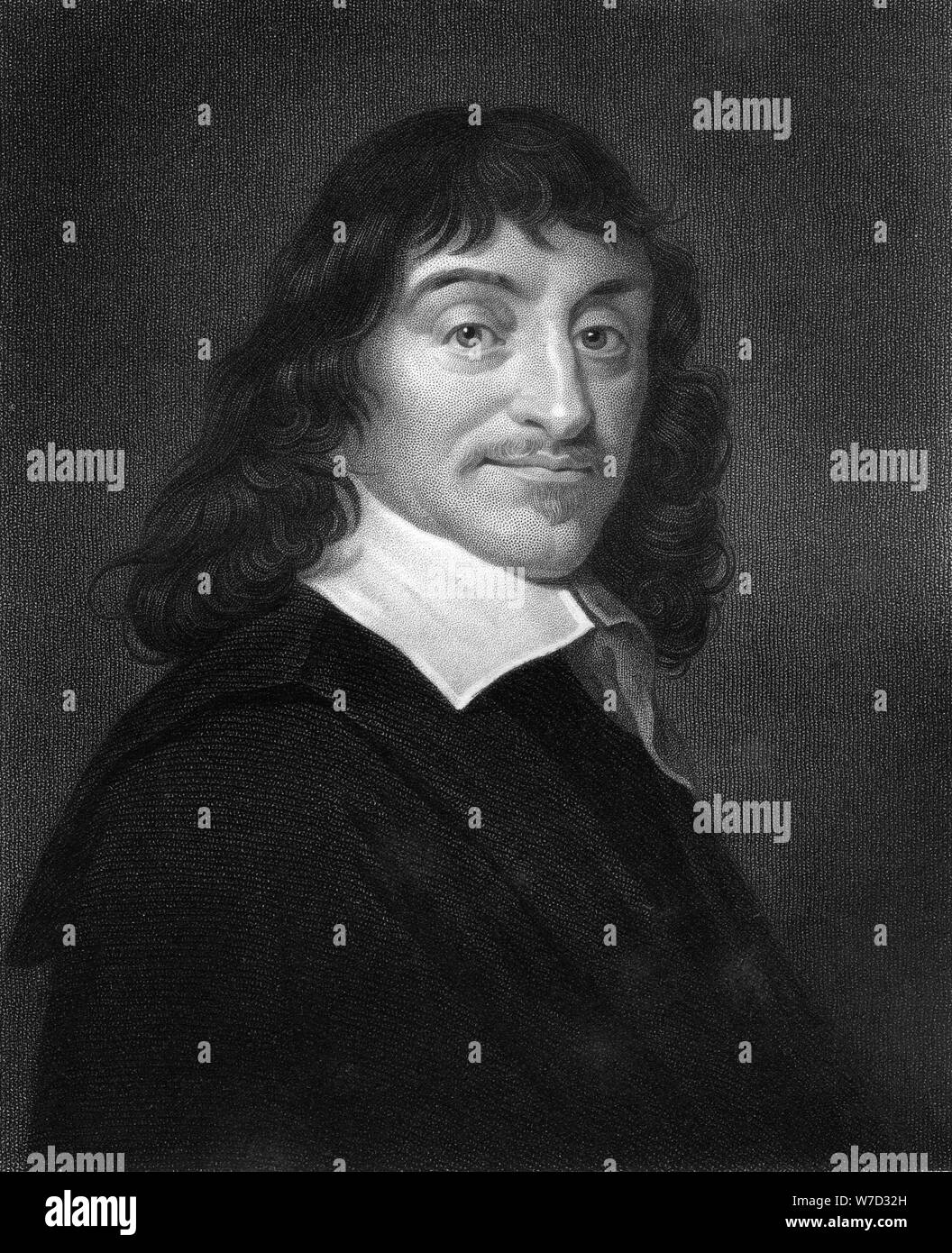 Rene Descartes, 17th century French philosopher and mathematician ...
