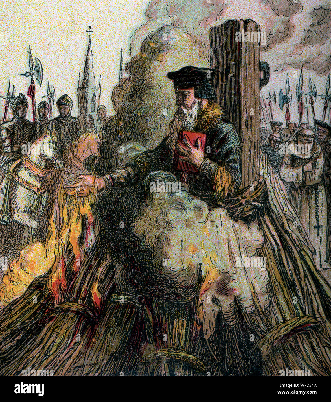 'The Burning Of Cranmer', 1556, (c1850). Artist: Unknown Stock Photo ...