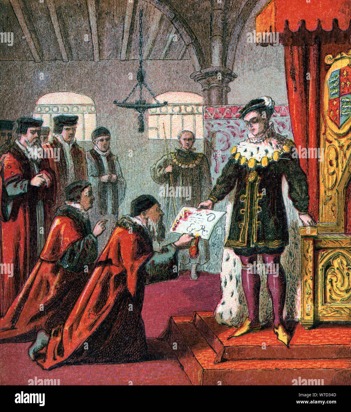 'King Edward The Sixth', 1547, (c1850). Artist: Unknown Stock Photo - Alamy
