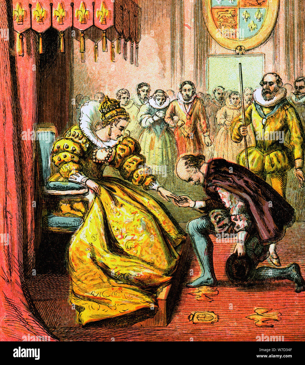 'Queen Elizabeth And Shakespeare', 16th century, (c1850). Artist: Unknown Stock Photo - Alamy