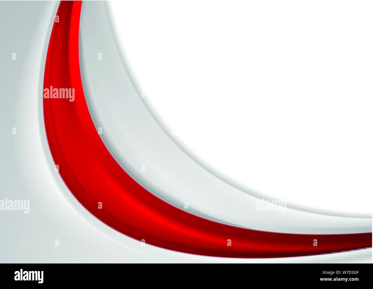 Red and grey abstract smooth wavy corporate background. Vector design ...