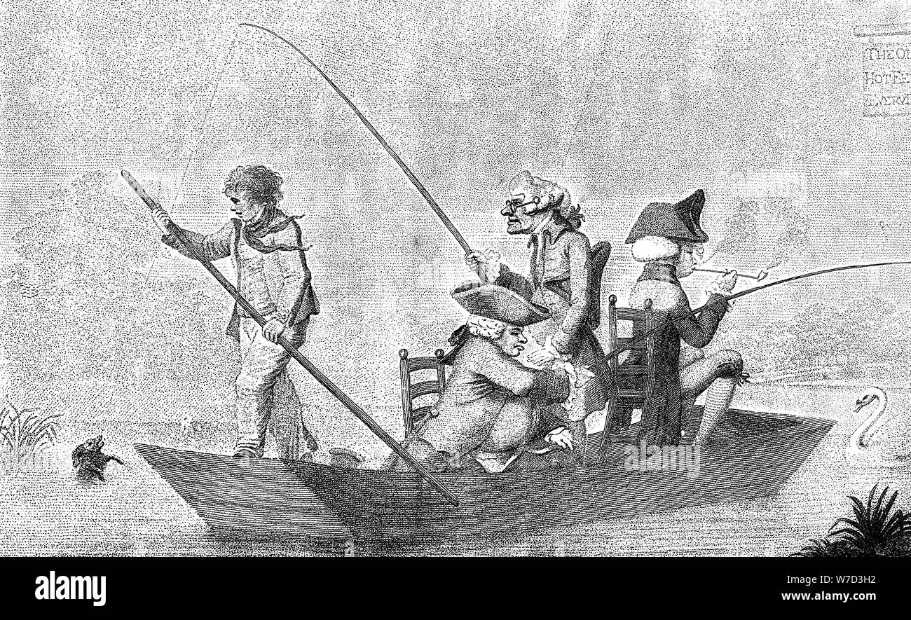 Man punting boat Black and White Stock Photos & Images - Alamy