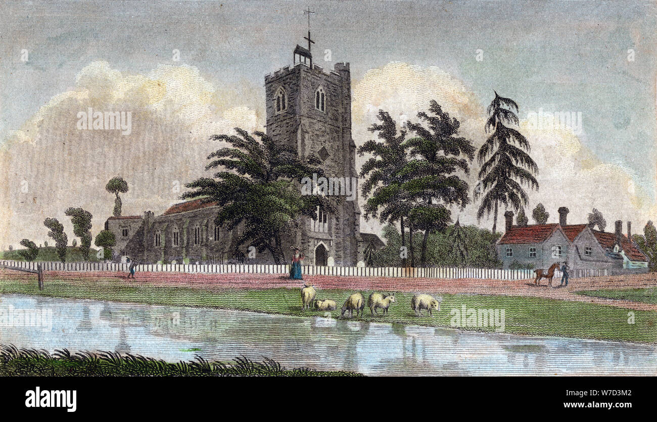 Broxbourne, Hertfordshire, 19th century. Artist: Warren Stock Photo - Alamy
