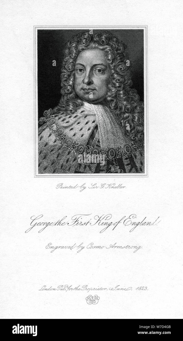 George I, King of England, (1823). Artist: Cosmo Armstrong Stock Photo ...