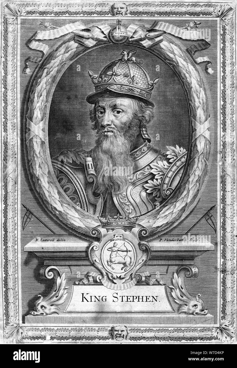 Stephen of England, (17th century).Artist: P Vanderbanck Stock Photo ...