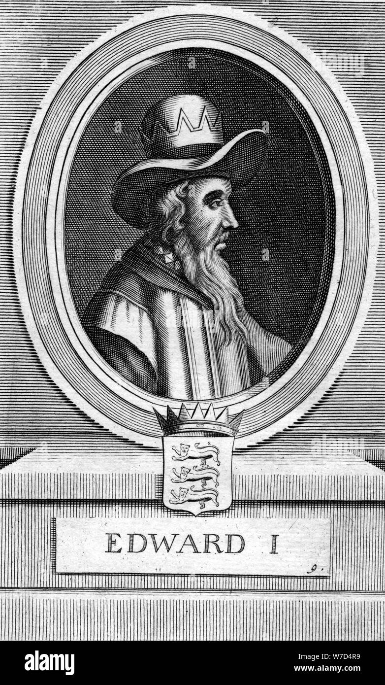 Edward I of England, (1239-1307). Artist: Unknown Stock Photo - Alamy