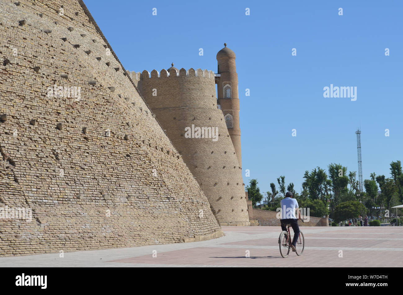 The Ark Fortress in Bukhara, Uzbekistan Stock Photo - Alamy