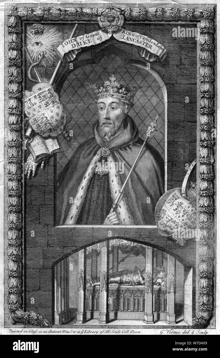 John of Gaunt, 1st Duke of Lancaster, (18th century). Artist: George ...
