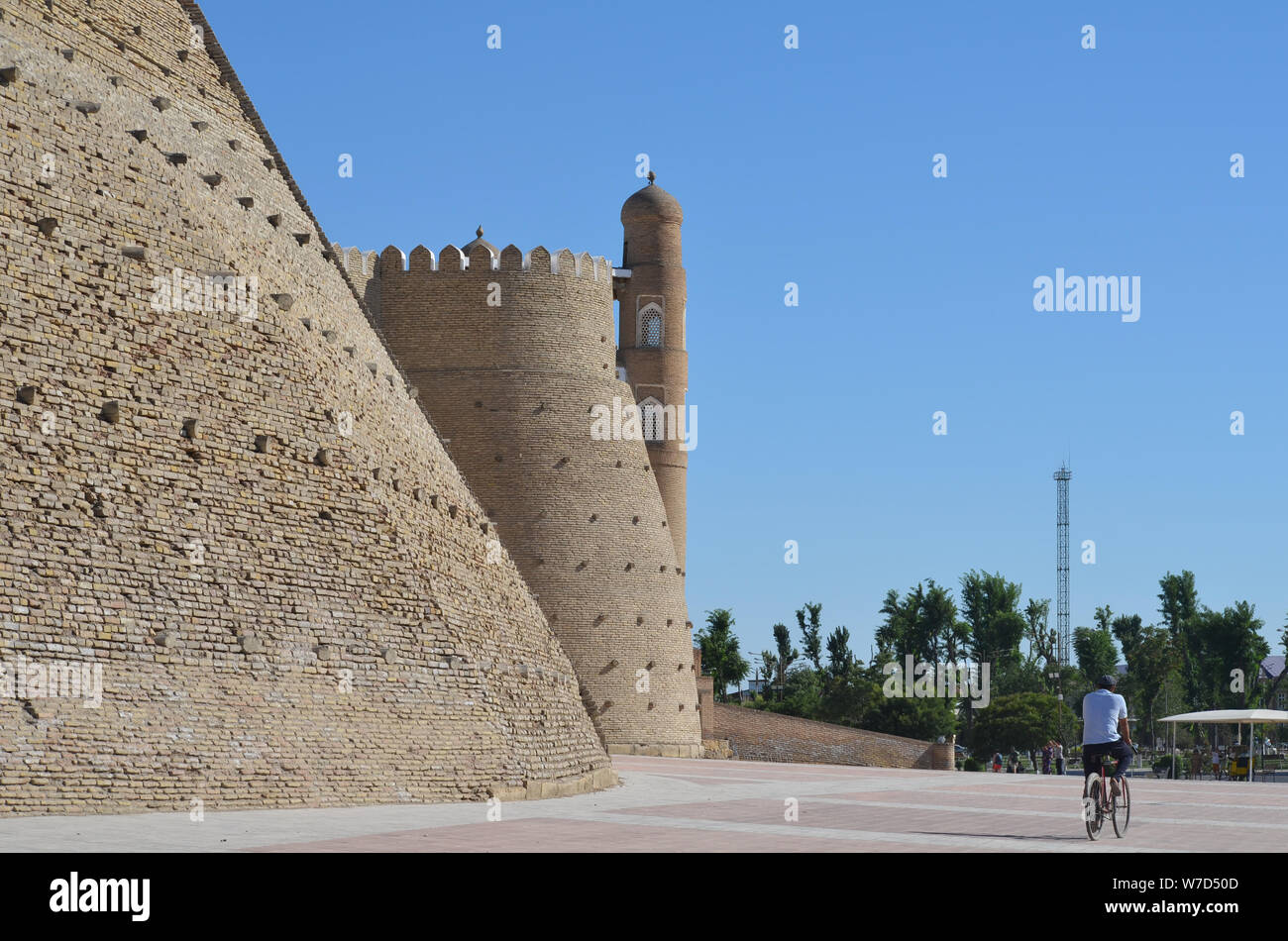 The Ark Fortress in Bukhara, Uzbekistan Stock Photo - Alamy