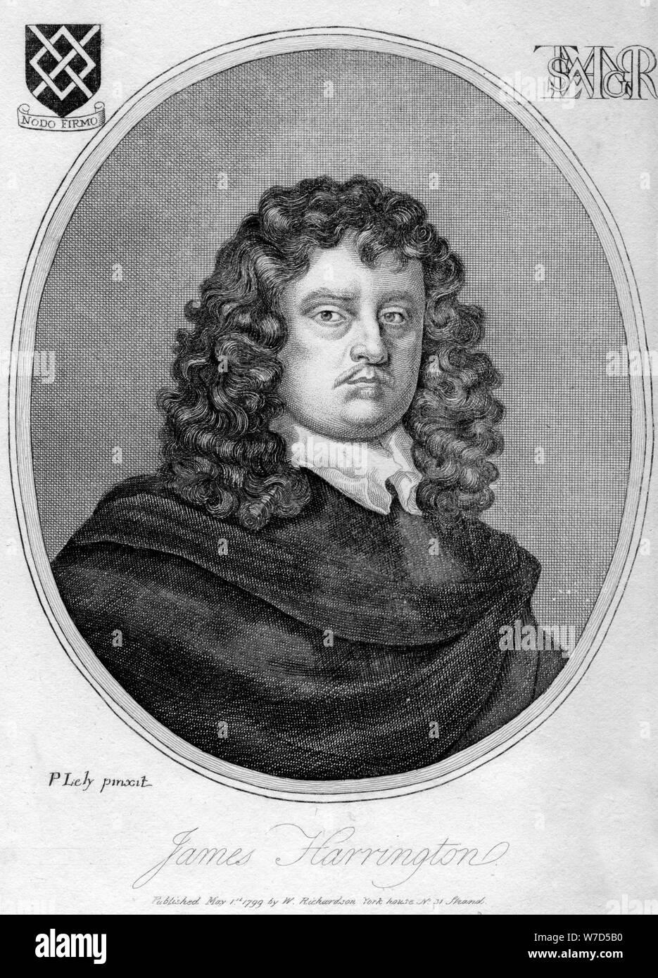 James Harrington (1611-1677), English political theorist, 1799.Artist ...