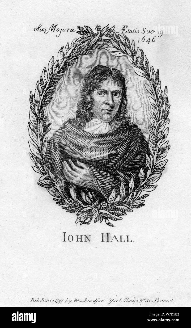 John Hall, poet, 1797. Artist: Unknown Stock Photo - Alamy