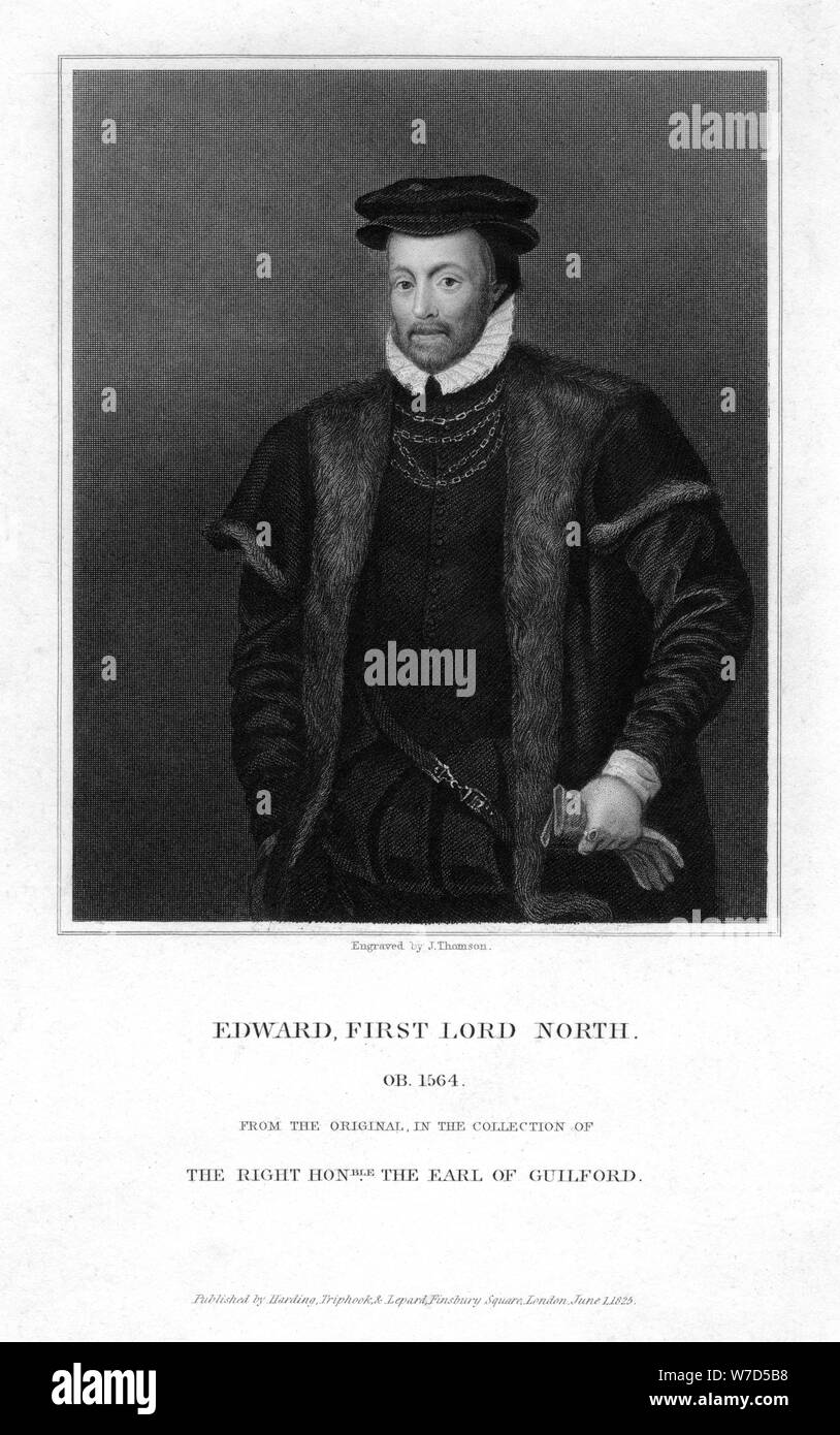 Edward North (c1496-1564), 1st Lord North, 1825.Artist: J Thomson Stock ...