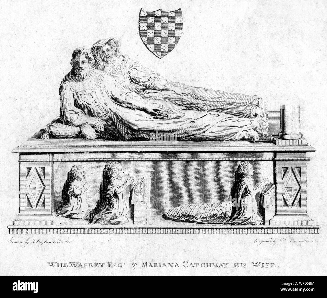 William Warren and his wife, Mariana Catchmay, 1788. Artist: Unknown ...