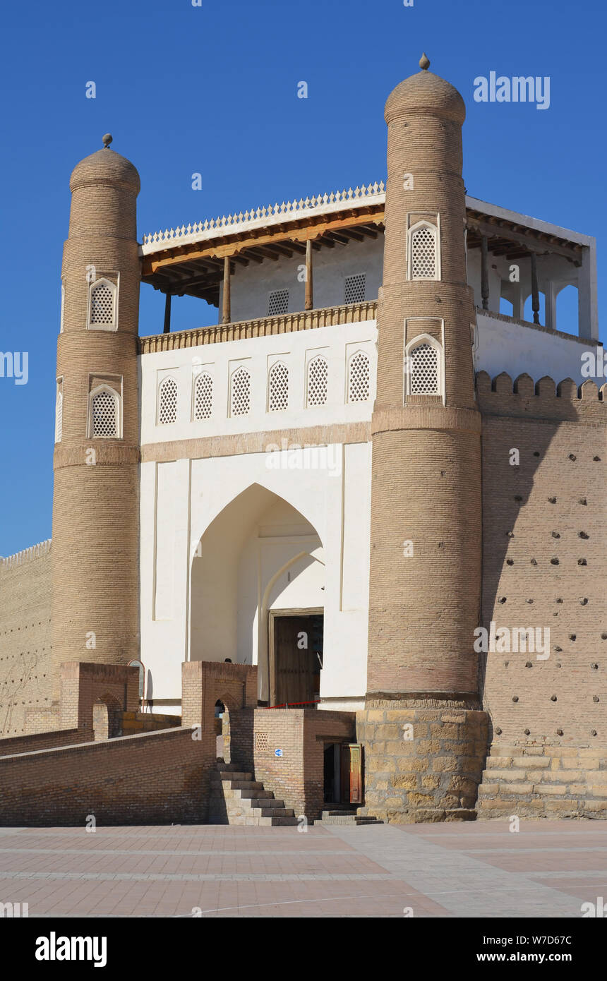 The Ark Fortress in Bukhara, Uzbekistan Stock Photo - Alamy