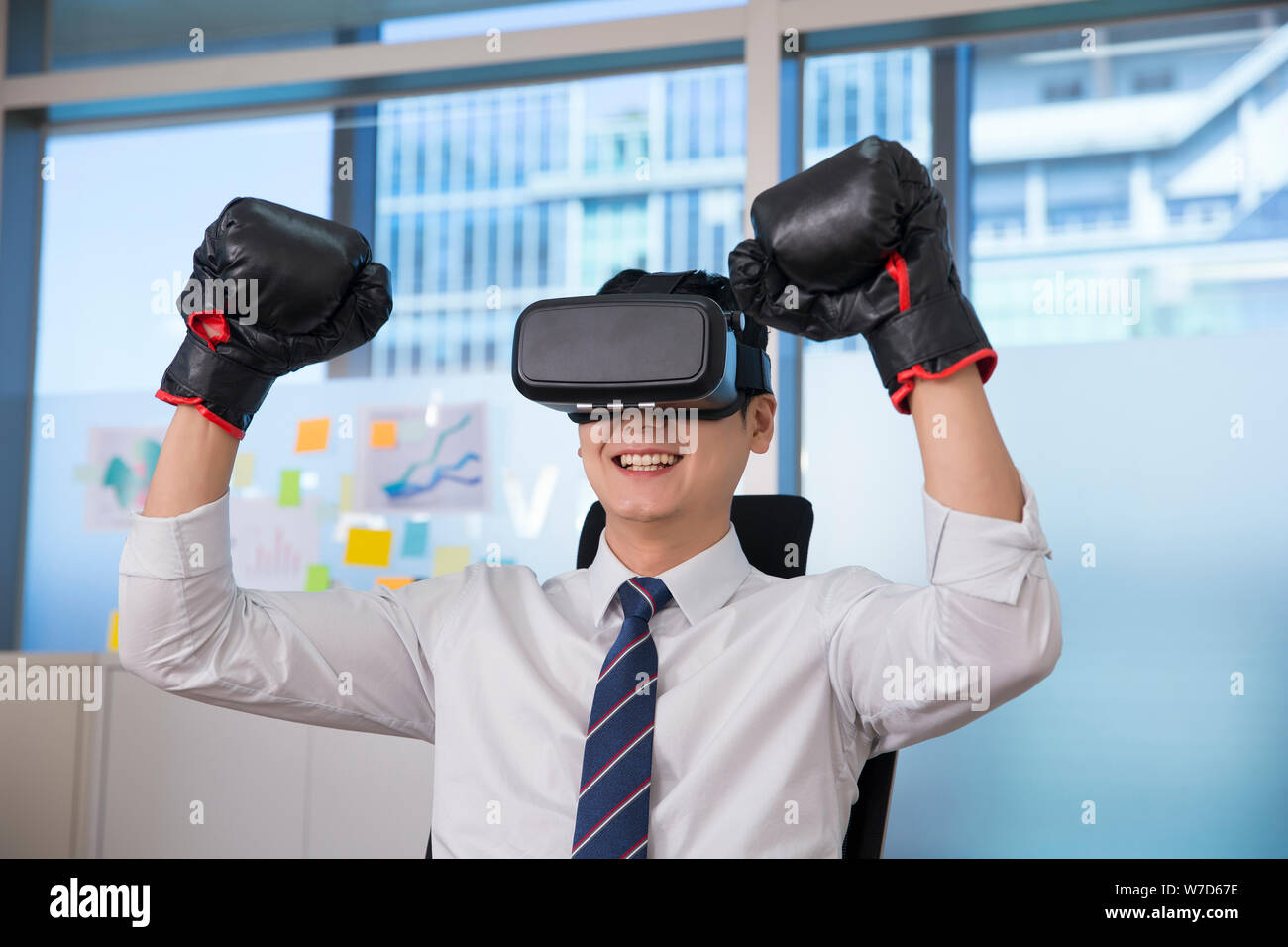 Office life concept, two asian business partners working in office 255 ...