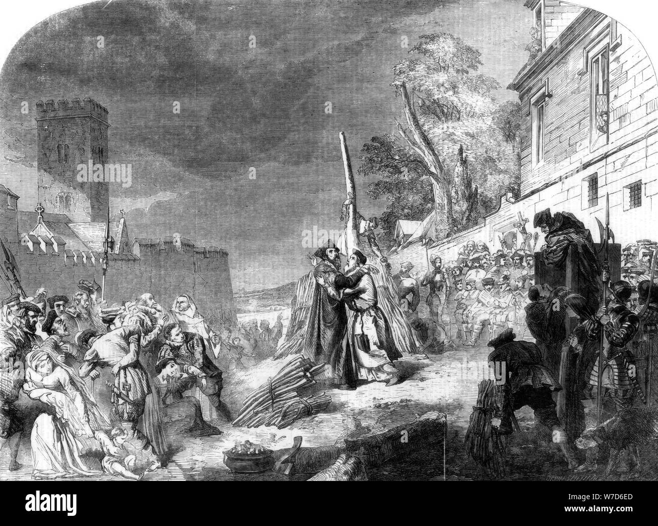 Burning of latimer and ridley hi-res stock photography and images - Alamy