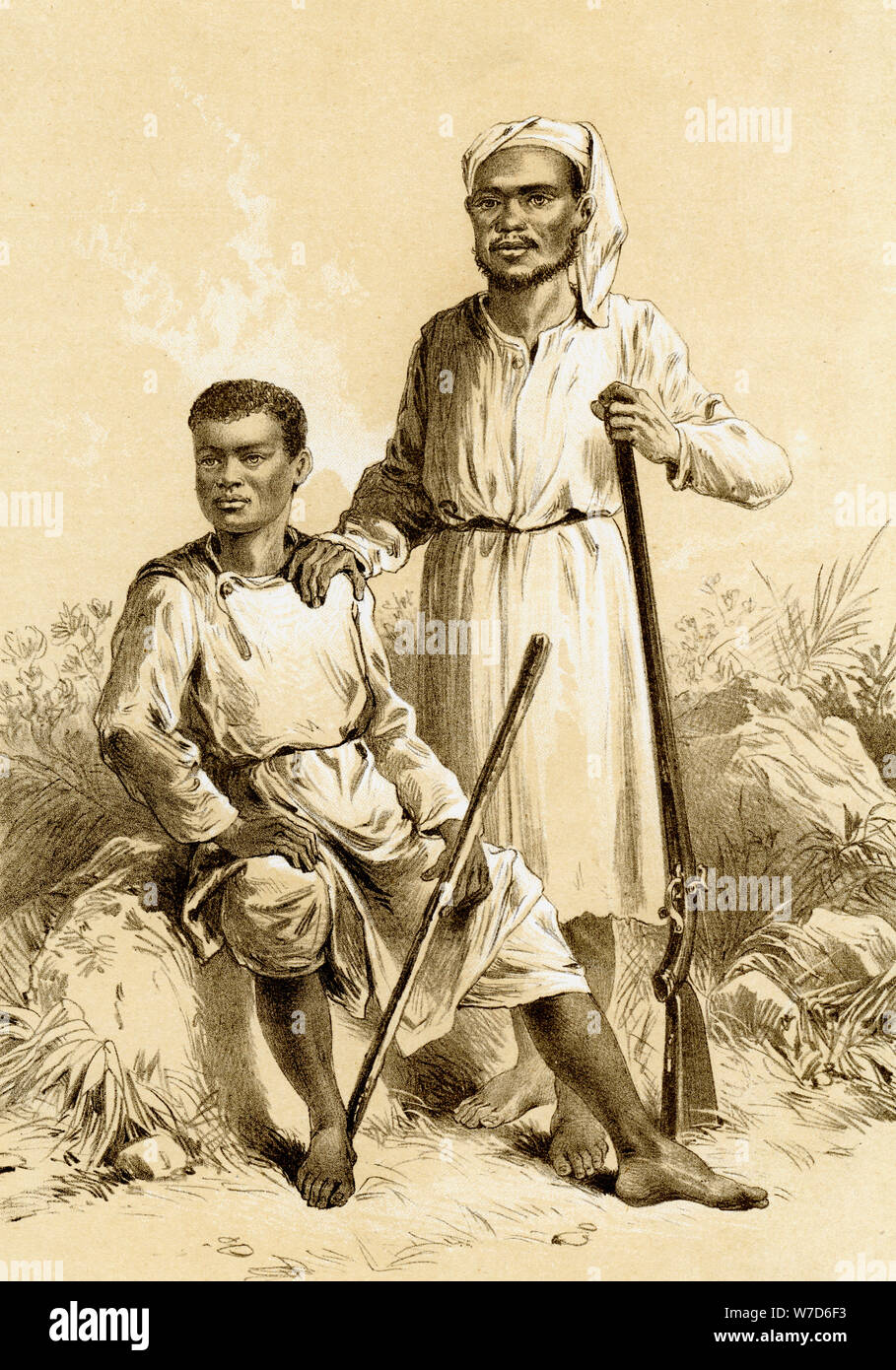 Chuma and Susi, 19th century. Artist: Unknown Stock Photo - Alamy