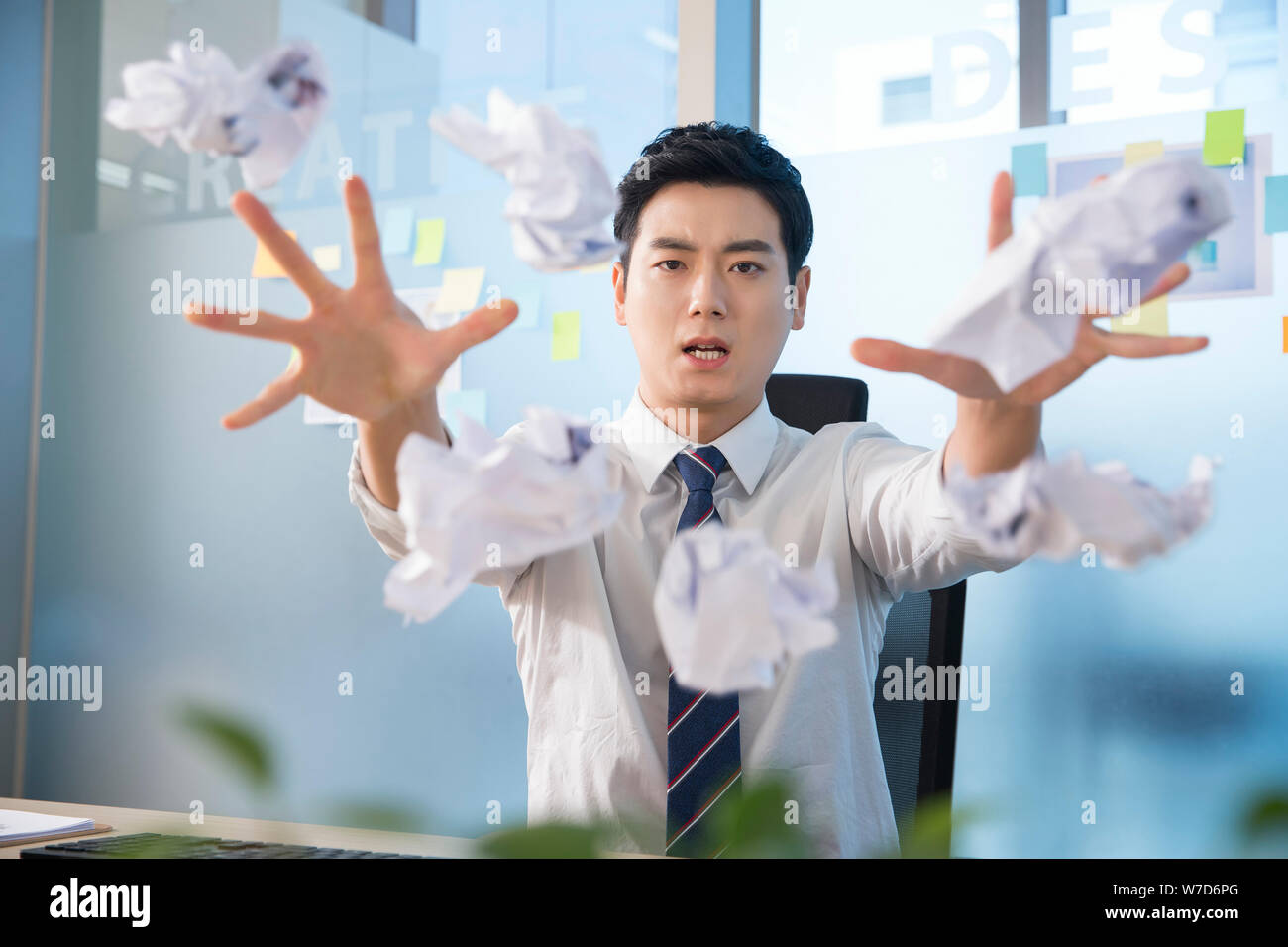 Office life concept, two asian business partners working in office 230 ...