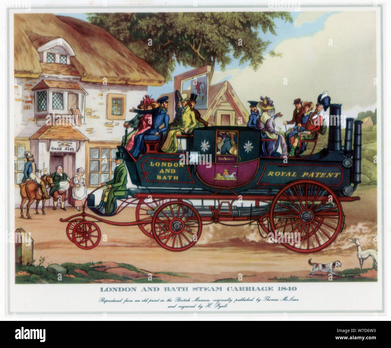 London and Bath Steam Carriage, 1840, c1800-1840.Artist: Henry Pyall ...