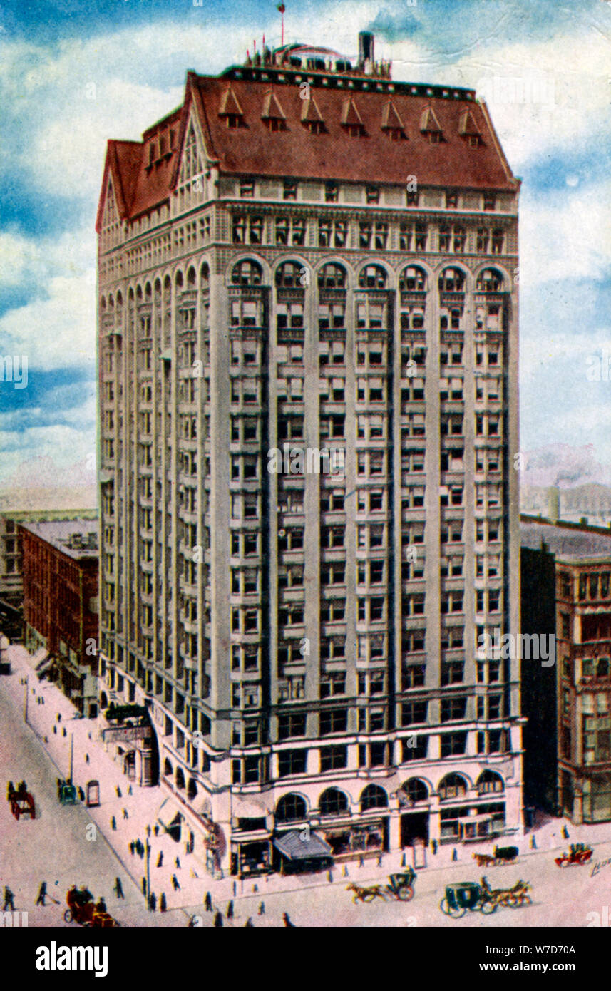 Masonic Temple, Chicago, 1907. Artist: Unknown Stock Photo - Alamy