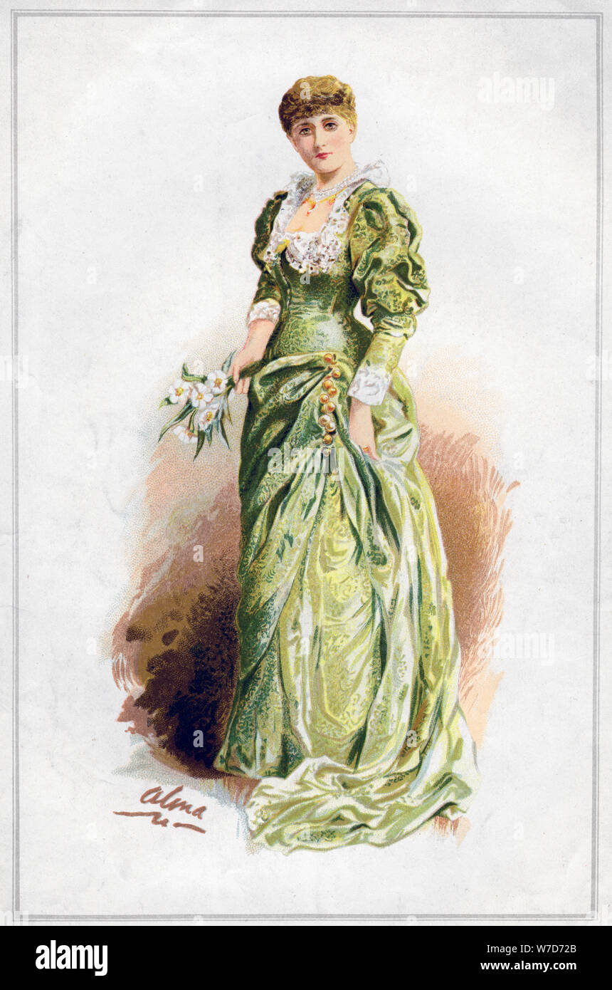 Miss Fortescue, 1883. Artist: Unknown Stock Photo - Alamy