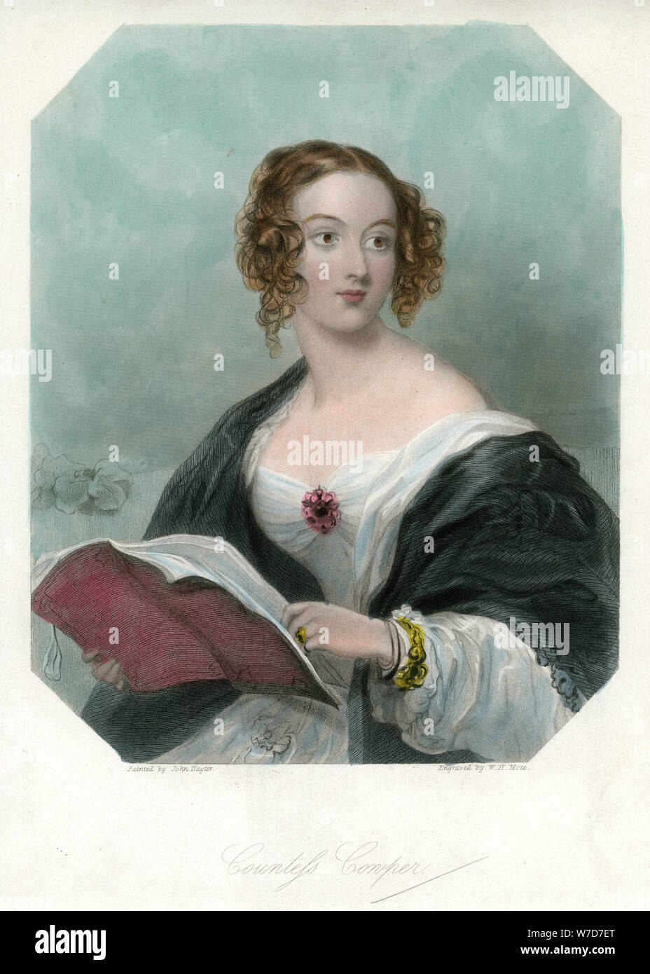 'Countess Cowper', c1865-1890Artist: John Hayter Stock Photo - Alamy