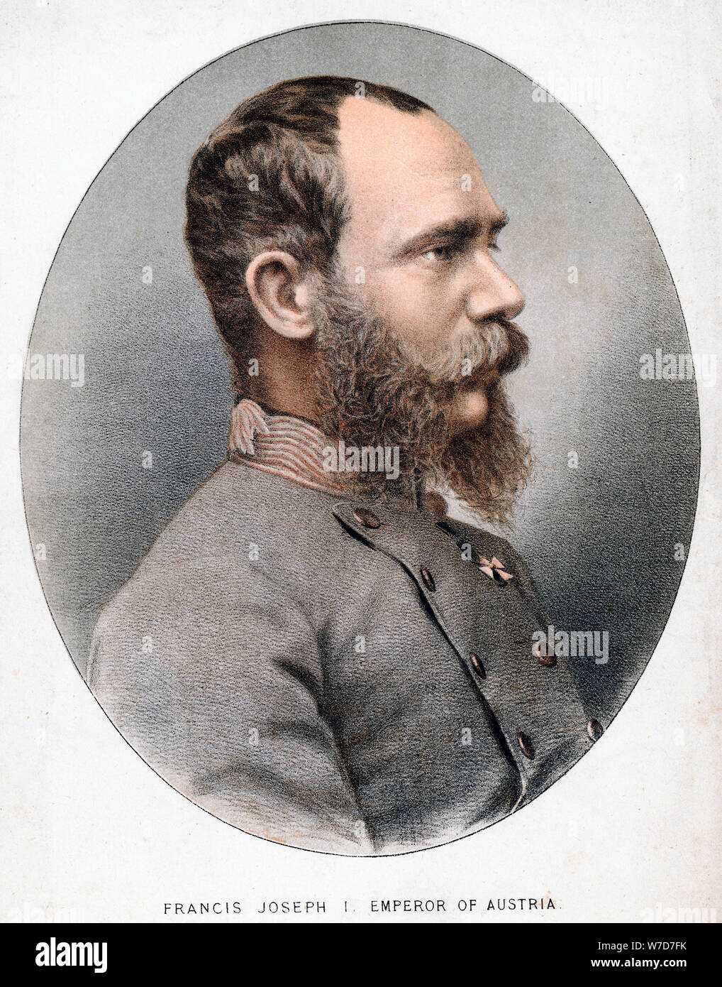 Francis Joseph I, Emperor of Austria. Artist: Unknown Stock Photo - Alamy