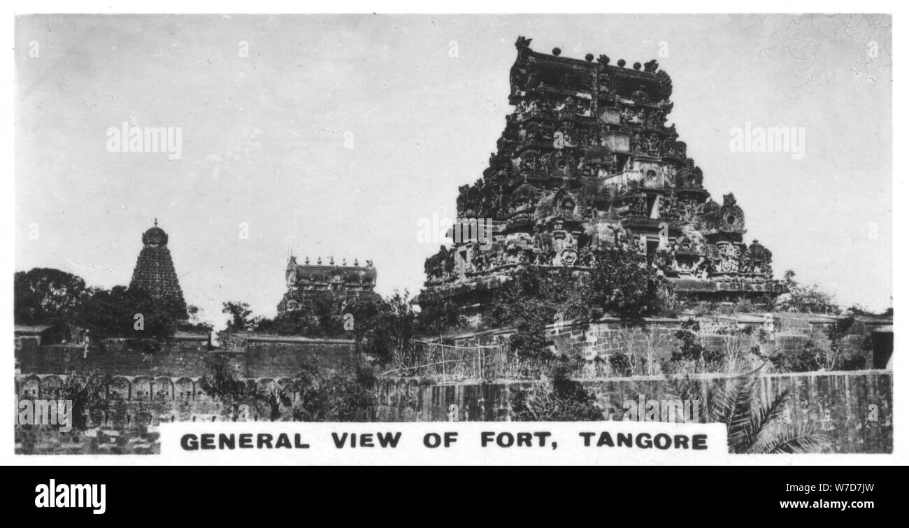 General view of fort, Tangore, Tamil Nadu, India, c1925. Artist ...