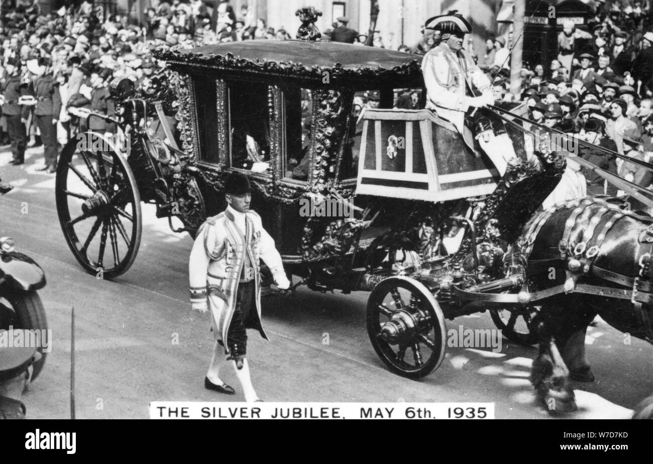 King George V's Silver Jubilee, London, 6th May, 1935. Artist: Unknown Stock Photo - Alamy