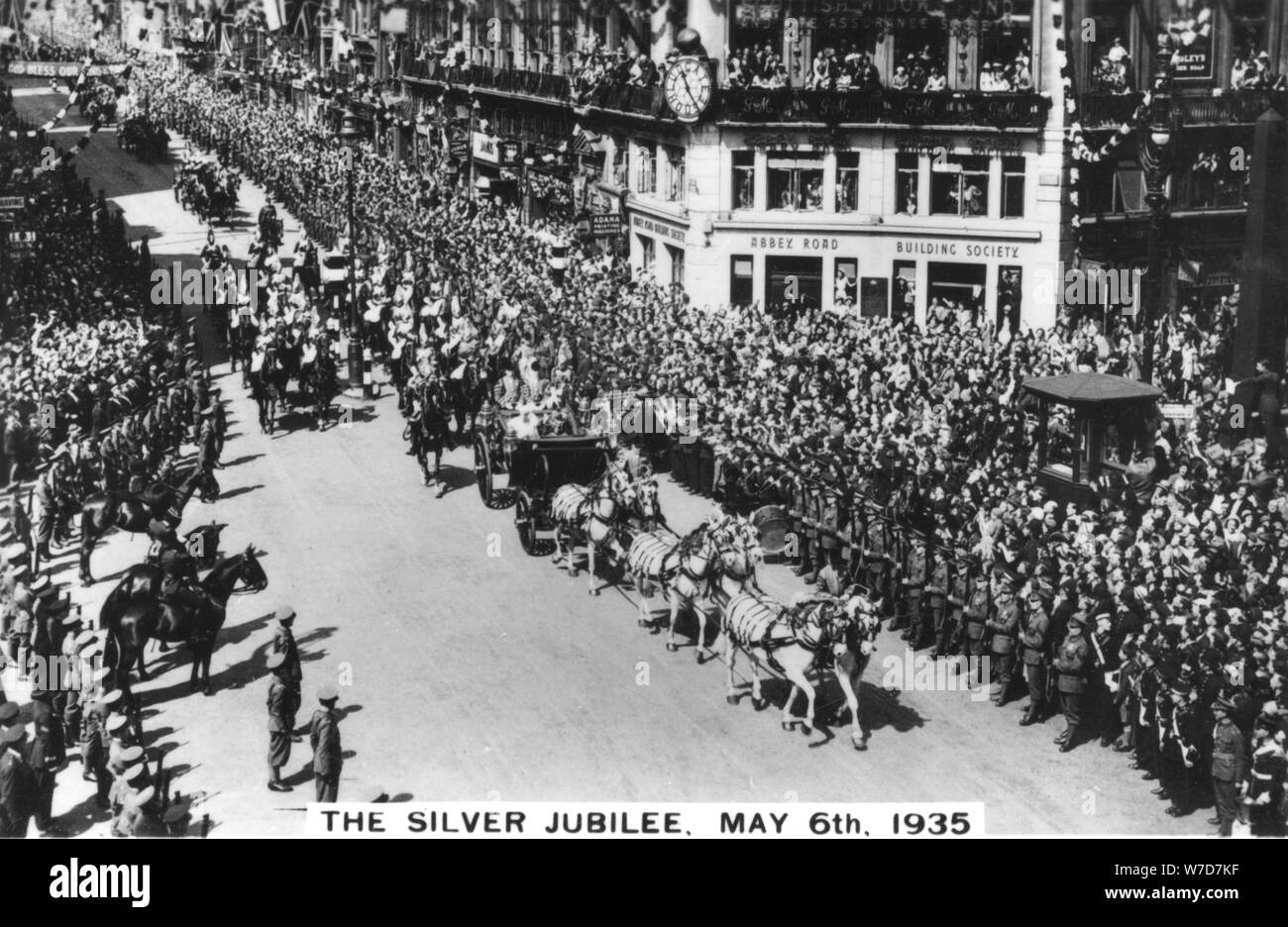 King George V's Silver Jubilee, London, 6th May, 1935. Artist: Unknown Stock Photo - Alamy