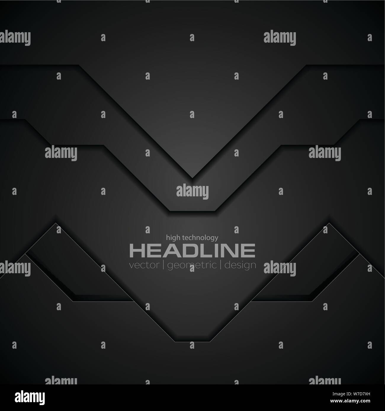 Black technology concept abstract background. Vector corporate design ...