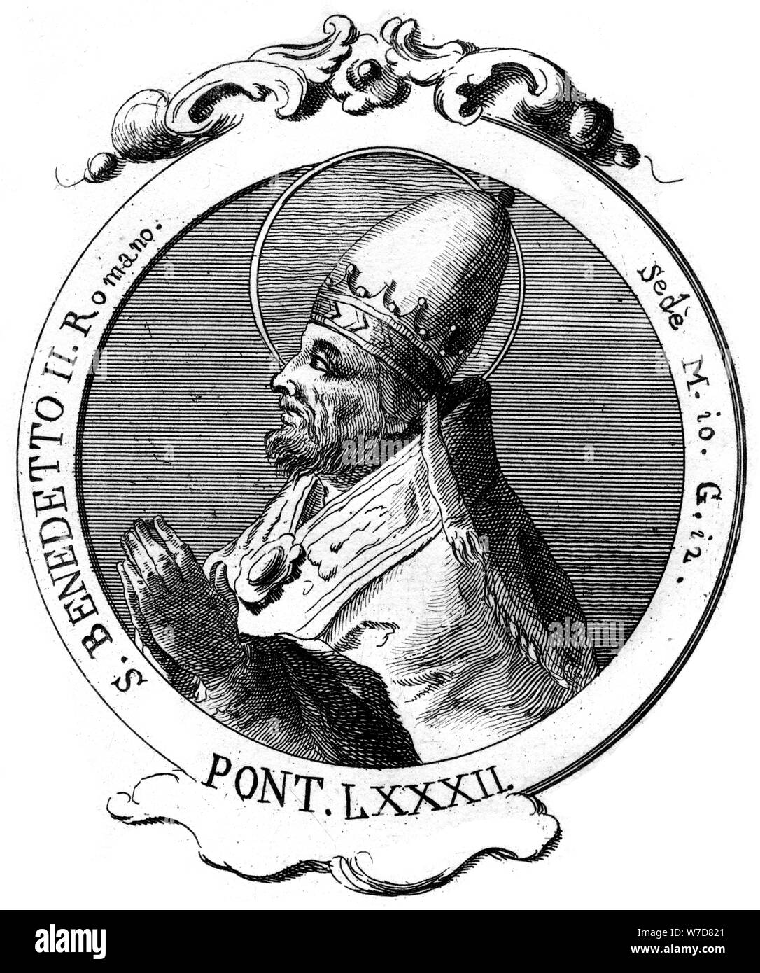 Saint benedict the black Black and White Stock Photos & Images - Alamy