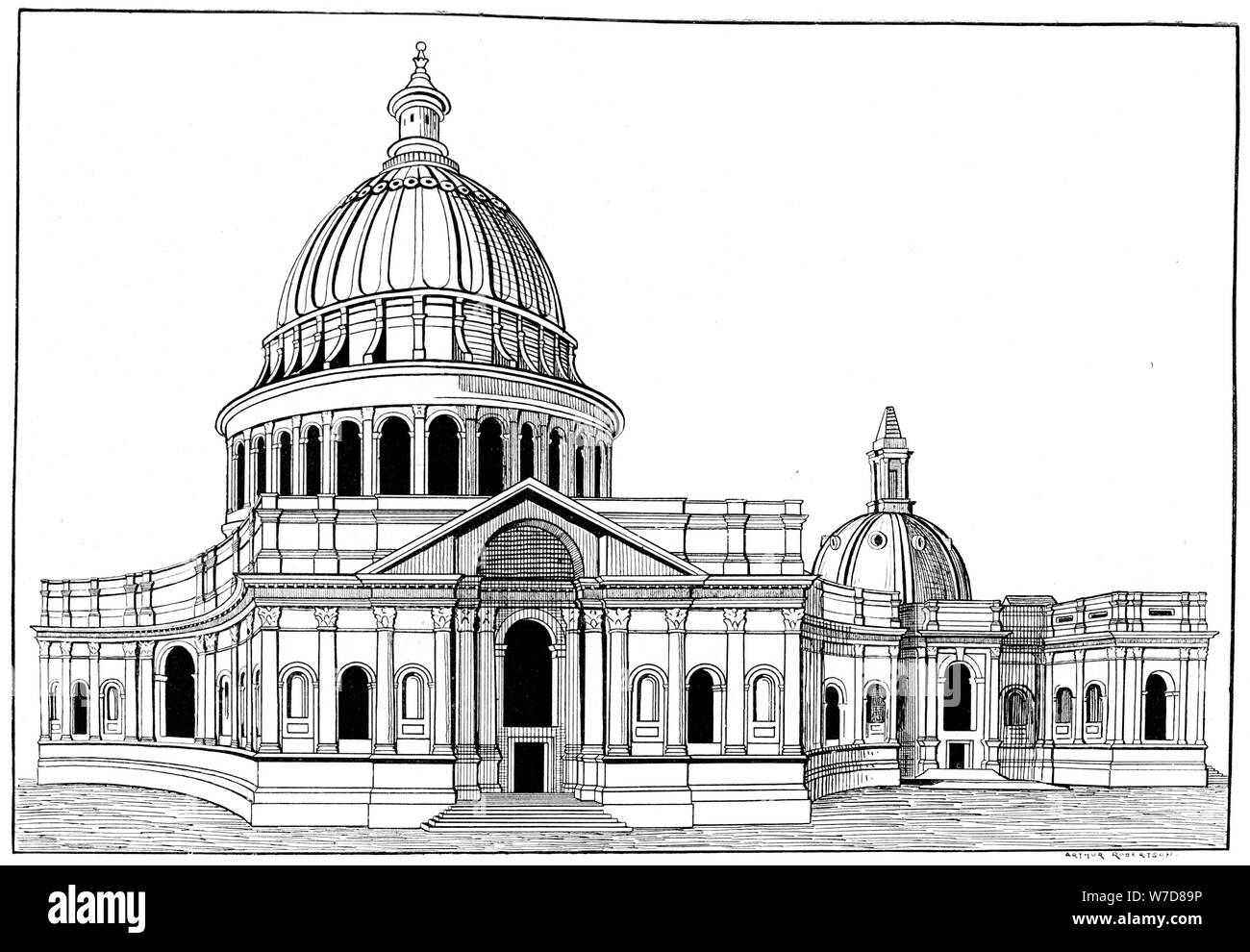 Sir Christopher Wren's original model for St Paul's cathedral, London ...