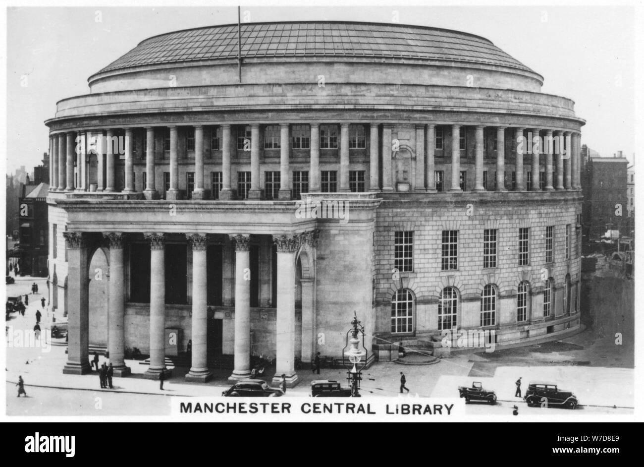 Manchester Central Library, 1937. Artist: Unknown Stock Photo - Alamy