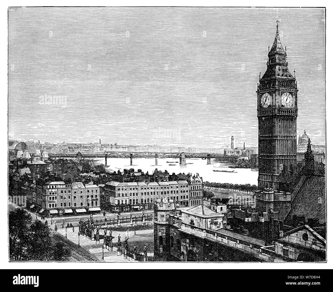 London thames tower bridge 1870 hi-res stock photography and images - Alamy