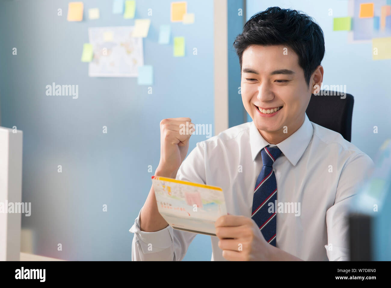 Office life concept, two asian business partners working in office 143 ...