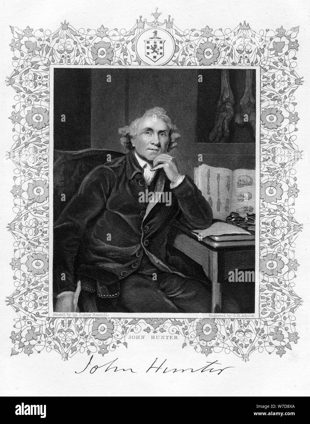John Hunter (1728-1793), Scottish surgeon, 19th century.Artist: GH ...