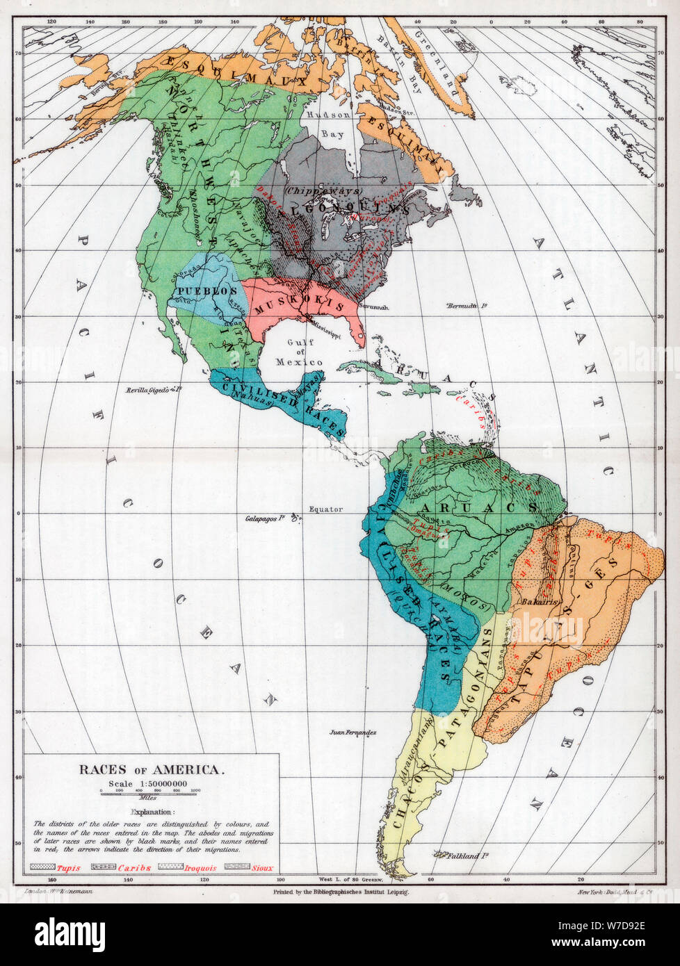 Races of America, 1901. Artist: Unknown Stock Photo - Alamy