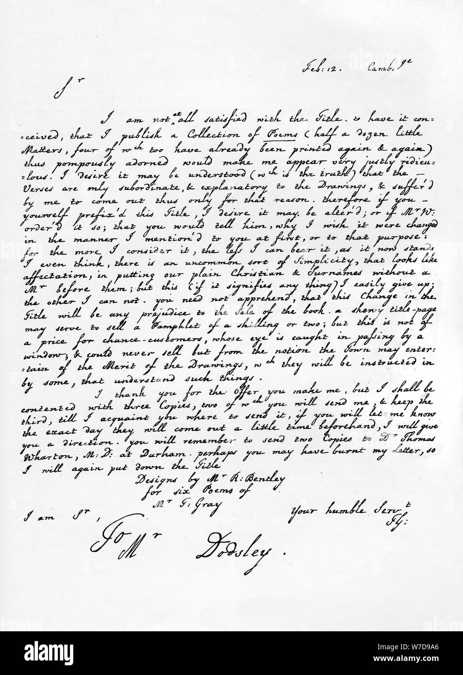 Thomas gray hi-res stock photography and images - Alamy