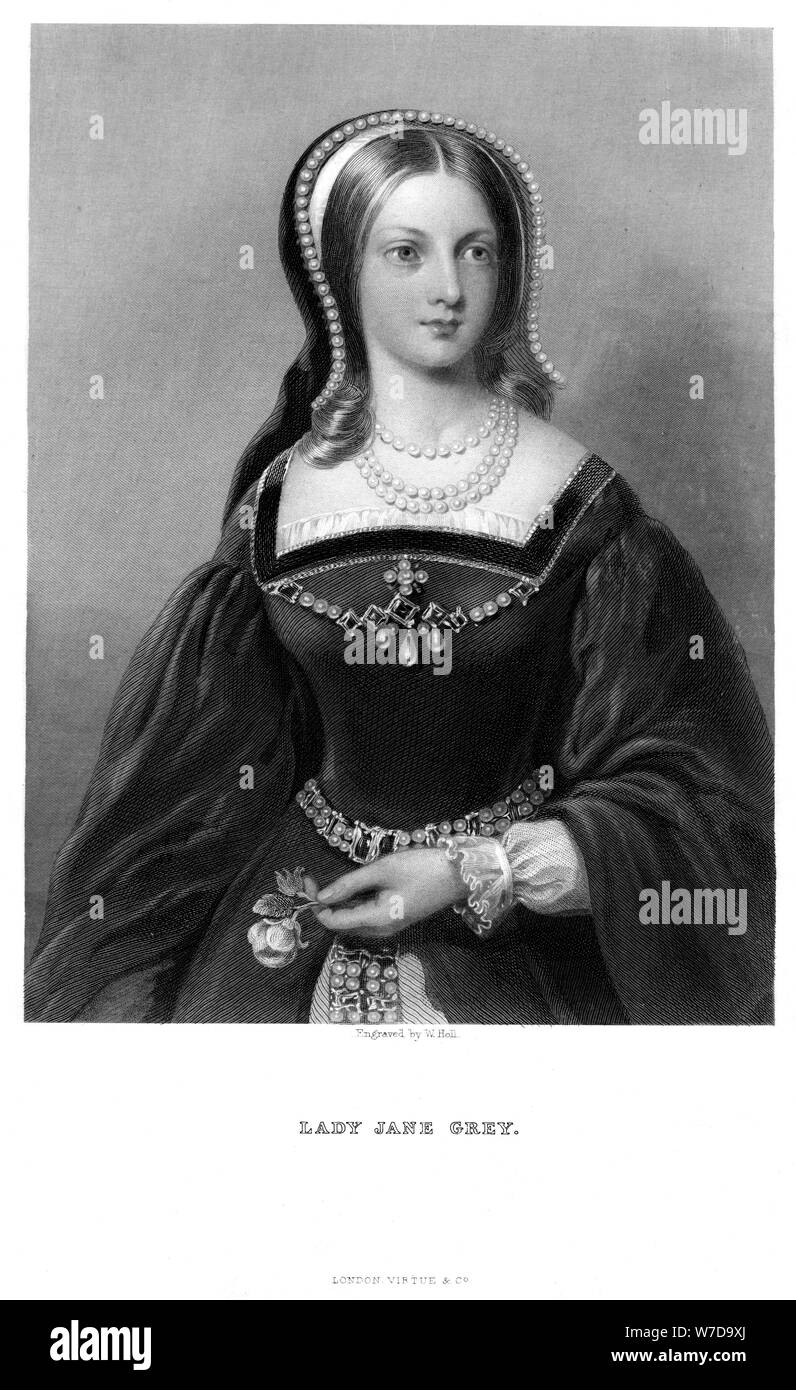 Lady Jane Grey (1537-1554), 19th century.Artist: W Holl Stock Photo - Alamy