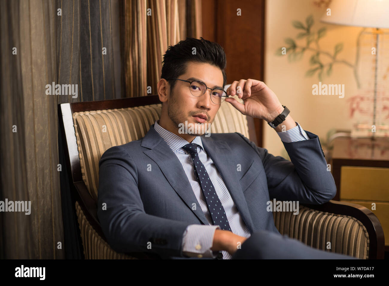 Taiwanese-born Canadian model and actor Godfrey Gao poses for portrait ...
