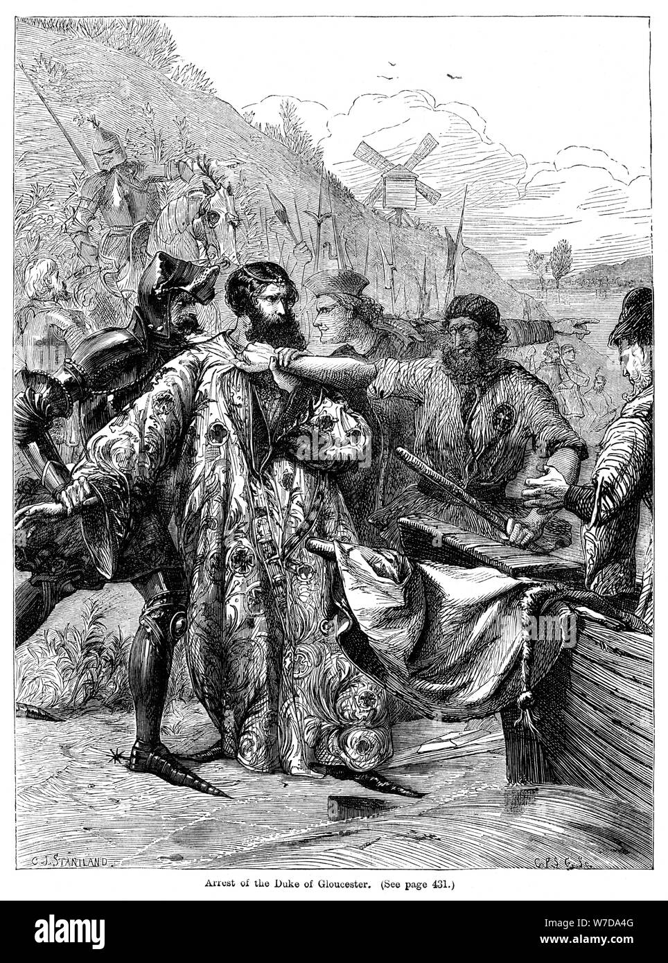Arrest of the Duke of Gloucester. Artist: Charles Joseph Staniland ...