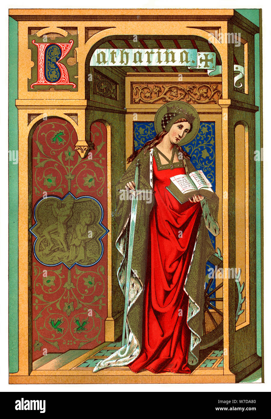 Saint catherine with the wheel and sword hi-res stock photography and ...